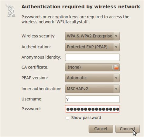 Ubuntu Setting To Connect To WPA2 Wireless
