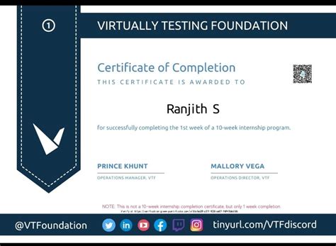 Ranjith S On Linkedin Cybersecurityengineer Internship Intern Vtf