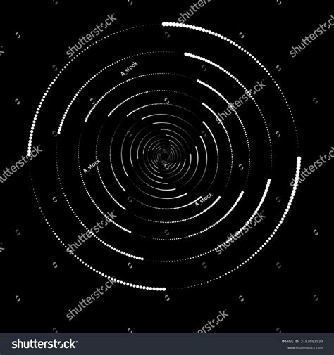 White Abstract Vortex Frame Vector Illustration Stock Vector Royalty