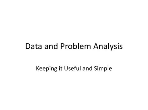 PPT Data And Problem Analysis PowerPoint Presentation Free Download ID 6511174