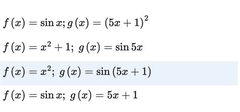 Solved If H X Sin 2 5x 1 And If H X F G X Which Of Chegg Com