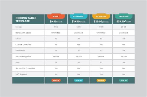 Table Template Design Images Free Download On Freepik