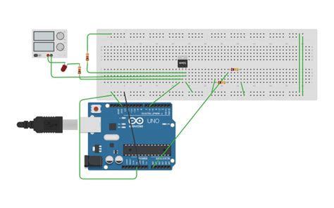 Circuit Design Thermistor Tinkercad