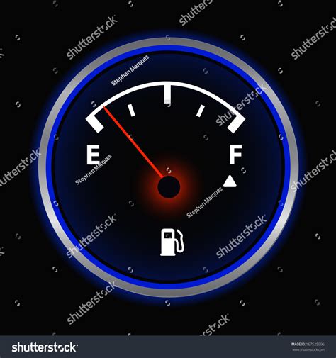 Gas Gauge Illustration Stock Vector Royalty Free 167525996 Shutterstock