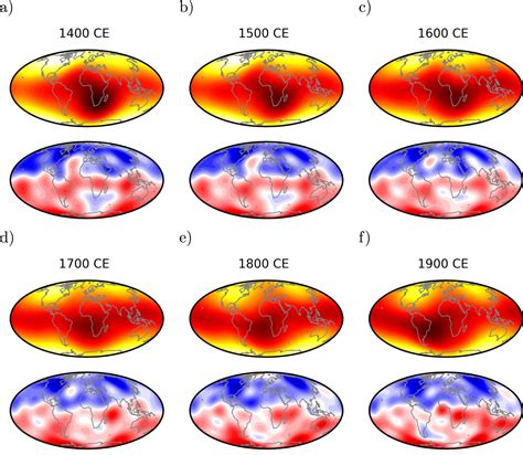 How To Plot The Geomagnetic Field Intensity At The Earths Surface Use Pygmt Qanda Gmt