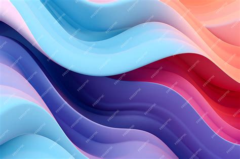 Premium Photo Colorful Abstract Waves Background