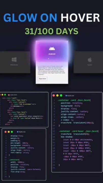 glow hover full code link in bio coding frontendcourse webdevelopment python youtube