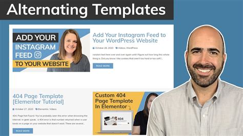 Elementor Custom Skin Alternating Templates Youtube