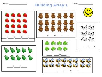 Adding With Arrays By Jamie Lyon Teachers Pay Teachers