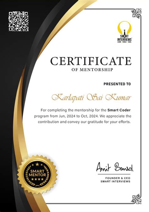 Mentorship Smartcoderprogram Learningtogether Grateful Codingjourney Sai Kumar 16 Comments