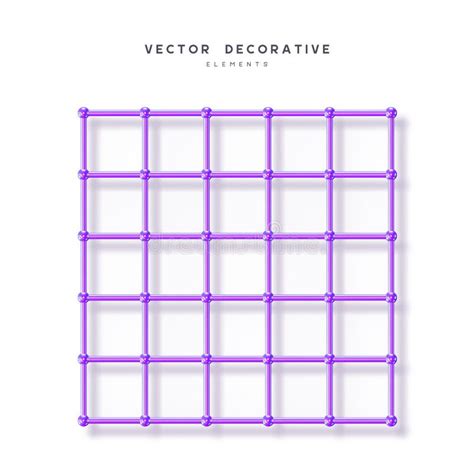 3d Atom Array Grid Stock Vector Illustration Of Render 217003389