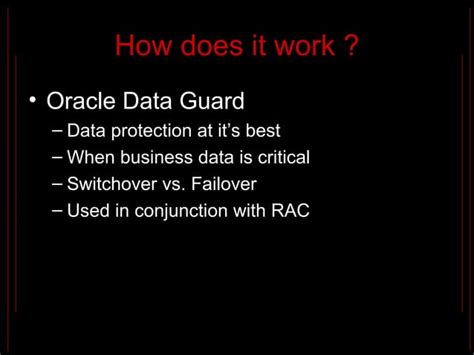 Oracle High Availability Ppt