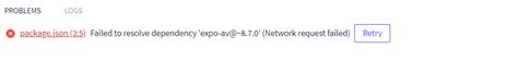 Failed To Resolve Dependency Network Request Failed · Issue 115 · Exposnack · Github