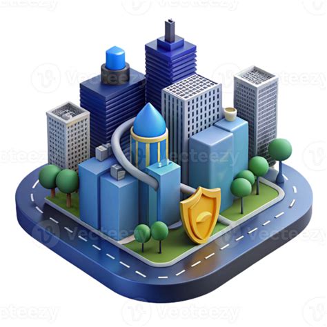 Dramatic Minimalist Smart City Security Protecting Urban Infrastructure Professional 56742508 Png