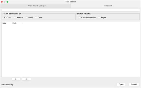 Jadx Gui Search Error In New Osx Version · Issue 1080 · Skylotjadx