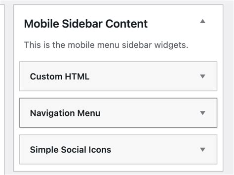 Mobile Sidebar Content Docs Widget Areas Recipe Blogger Theme