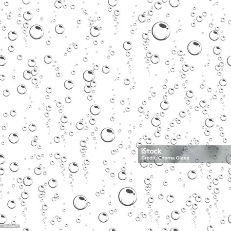 만화 비누 방울 원활한 패턴입니다 발포성 산소 거품 목욕 비눗물 탄산 소다 또는 음료 손으로 그린 벡터 그림입니다 탄산수에 대한 스톡 벡터 아트 및 기타 이미지 Istock