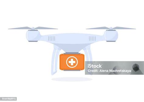 구급 상자를 배달하는 드론 쿼드로콥터에 의한 약물 전달 의학의 현대 기술 개념 평면 스타일 벡터 그림입니다 0명에 대한 스톡 벡터 아트 및 기타 이미지 Istock