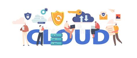 Cloud Storage Concept Digital Service Or Application Transfering