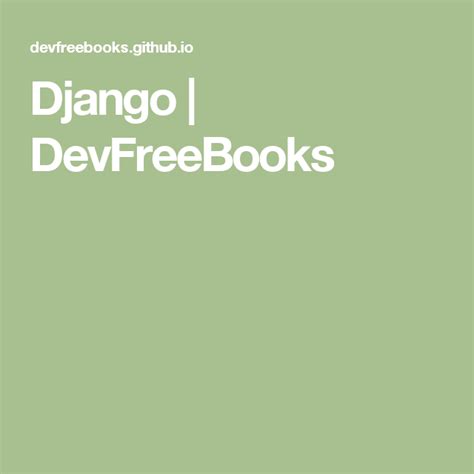 Django Devfreebooks Python Free Ebooks Ebooks