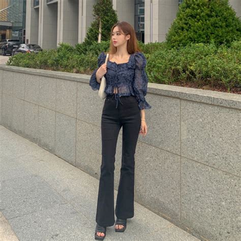 워너비뮤즈 무배🚀 레전드핏🔥made 히든밴딩 롱롱 하이웨스트 세미 부츠컷 와이드 청바지 스판 데님 팬츠 아이보리 블랙 S M L