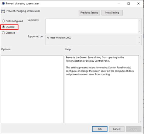 Enable Or Disable Screen Saver Windows Methods