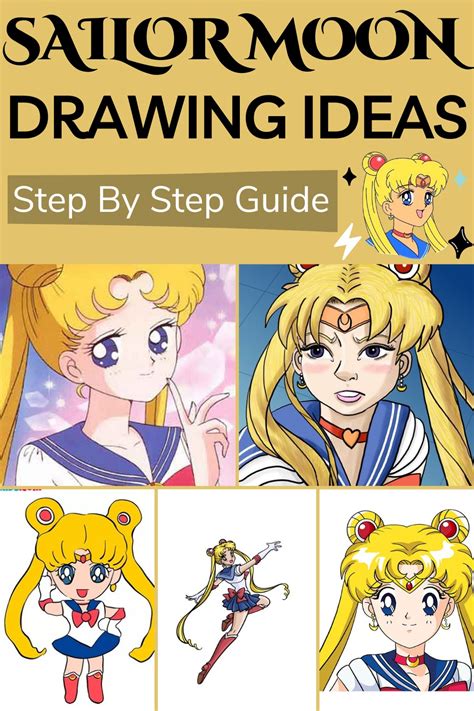 23 Sailor Moon Drawing Ideas How To Draw Sailor Moon DIYnCrafty