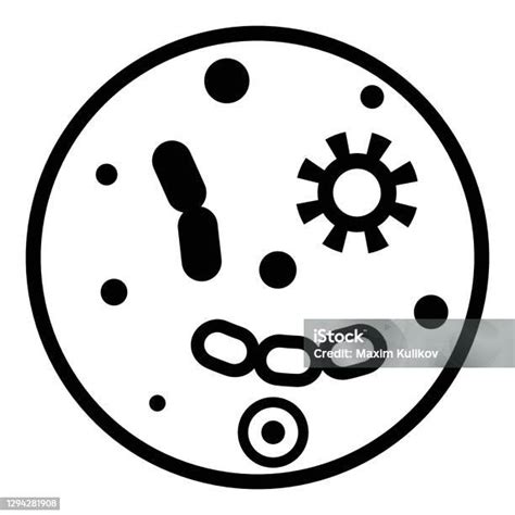 흰색 배경에 격리 된 박테리아 플랫 아이콘 3차원 형태에 대한 스톡 벡터 아트 및 기타 이미지 3차원 형태 감기와 독감 건강관리와 의술 Istock