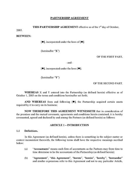 Partnership Agreement Amendment Templates Hunter Within Multiple Partnership Agreement Template