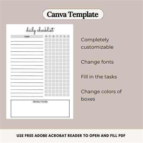 Daily Checklist Daily Routine Daily Checklist Planner Project Planner Daily To Do List