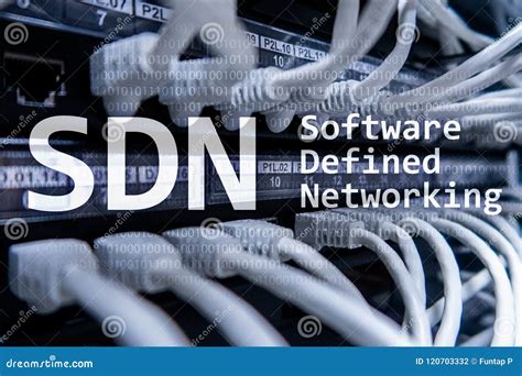 SDN Software Defined Networking Concept On Modern Server Room