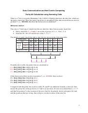 Hammingcode Ass Pdf Data Communication And Net Centric Computing