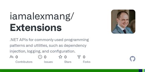 Github Iamalexmangextensions Net Apis For Commonly Used