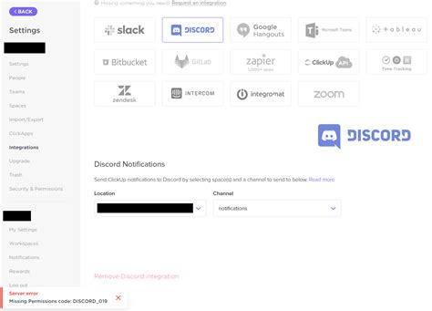 Discord Integrations ClickUp