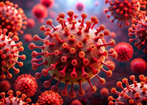Unveiling The Intricate Network Of A Red Virus A Microscopic Exploration Of Viral Structure And