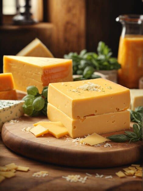 Premium Ai Image Photograph Of Delicious Delicate Cheese Pieces