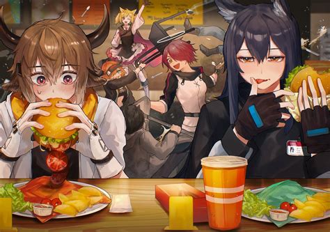 The Burgers Here Are Great But The Crowd Is A Little Rowdy Arknights