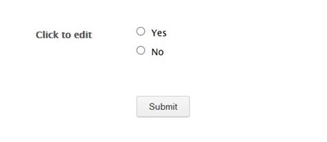 Yes No Radio Button