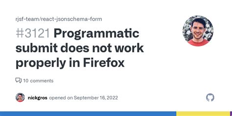 Programmatic Submit Does Not Work Properly In Firefox · Issue 3121