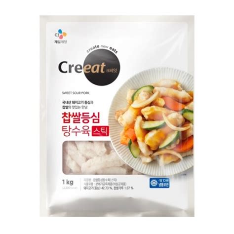 크레잇 찹쌀등심탕수육 1kg 스틱형 Cj프레쉬마켓 운영