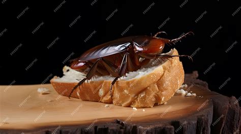 Premium Photo Cockroach On Bread