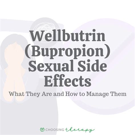 Does Wellbutrin Have Sexual Side Effects