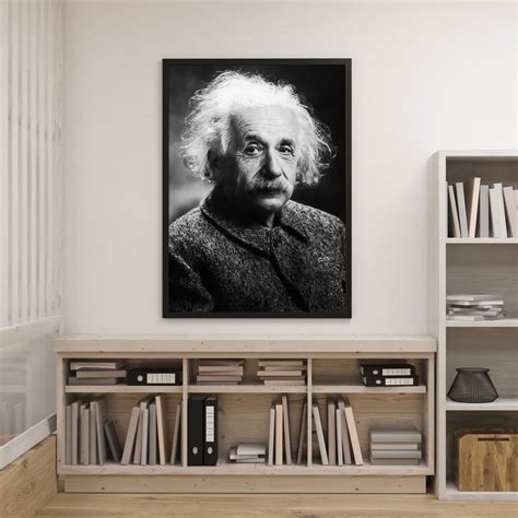 Albert Einstein Poster Print Einstein Art Einstein Wall Art Decor