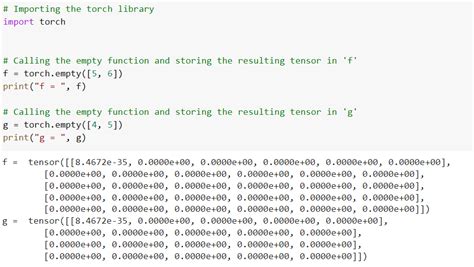 Create Pytorch Empty Tensor Python Guides