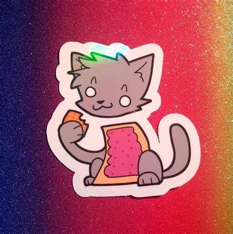 Nyan Cat And Tac Nayn Stickers Etsy