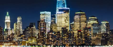 New York By Night 4k Uhd Wallpaper For Ultrahd Desktop And Tv