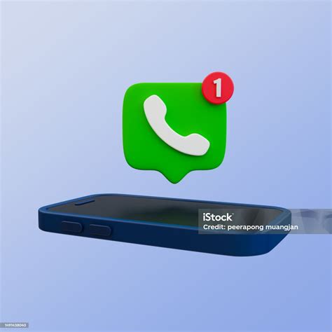 3d Minimal Missed Call Display Missed Call Alert Smartphone With Missed