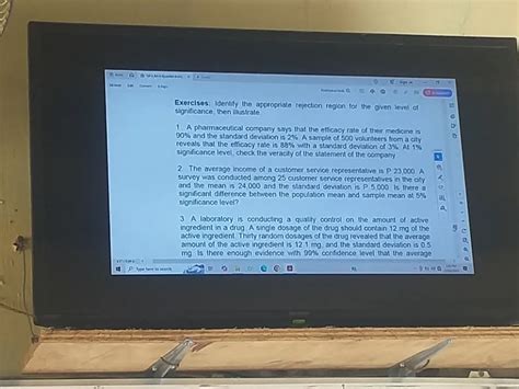 Exercises Identify The Appropriate StudyX