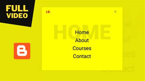 Full Video How To Design A Full Screen Animated Nav Menu Using Gsap