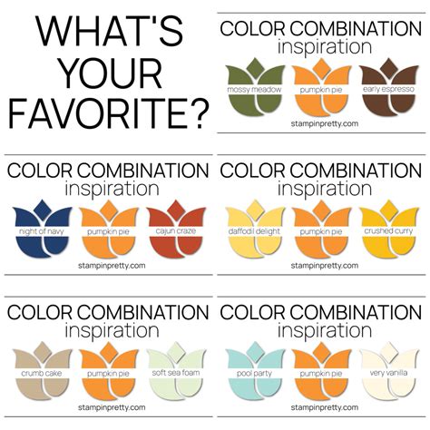 Take 5 Pumpkin Pie Color Combinations